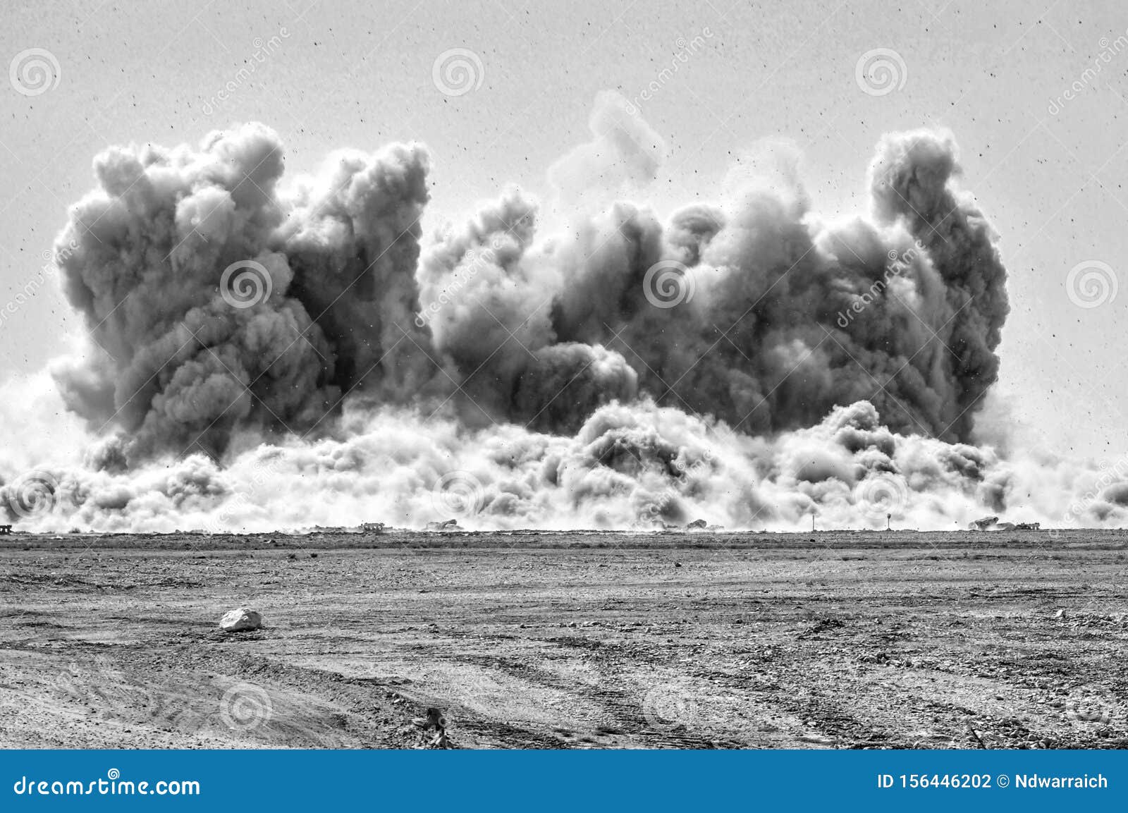 Dust Clouds after the Detonator Blasting Stock Photo - Image of explode ...