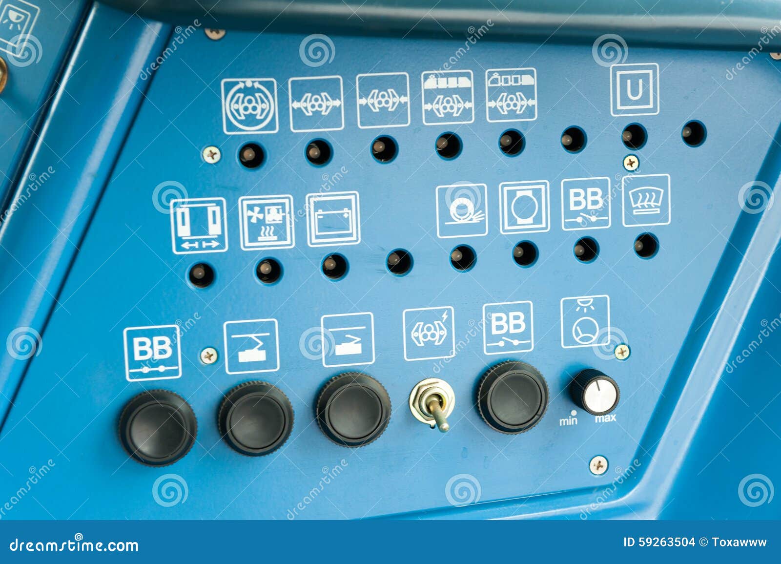 Industrial Device Control Panel Stock Photo - Image of device ...
