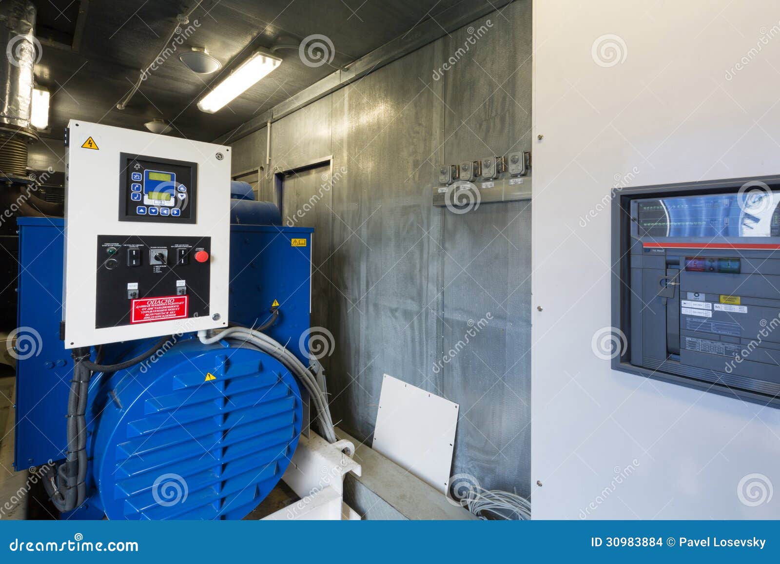 Industrial Diesel Generator for Backup Power Stock Photo - Image of ...