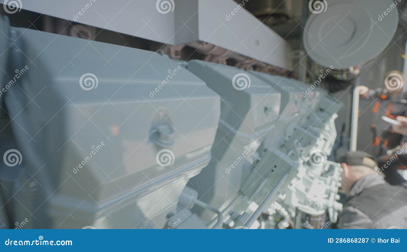 Industrial Diesel Generator Inside. Diesel Generator Set Stock Video ...