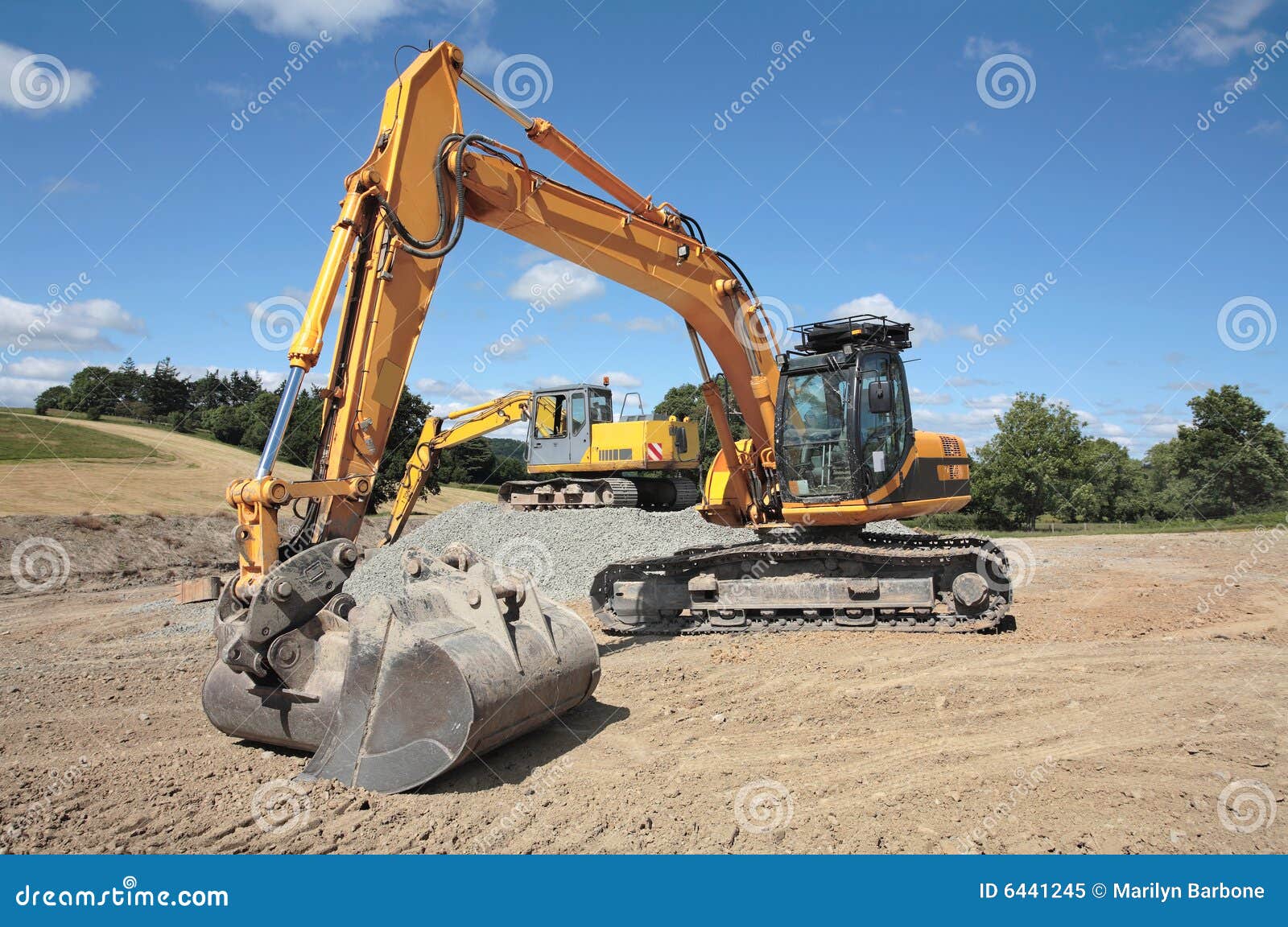 Industrial Diggers stock image. Image of landscape, equipment - 6441245