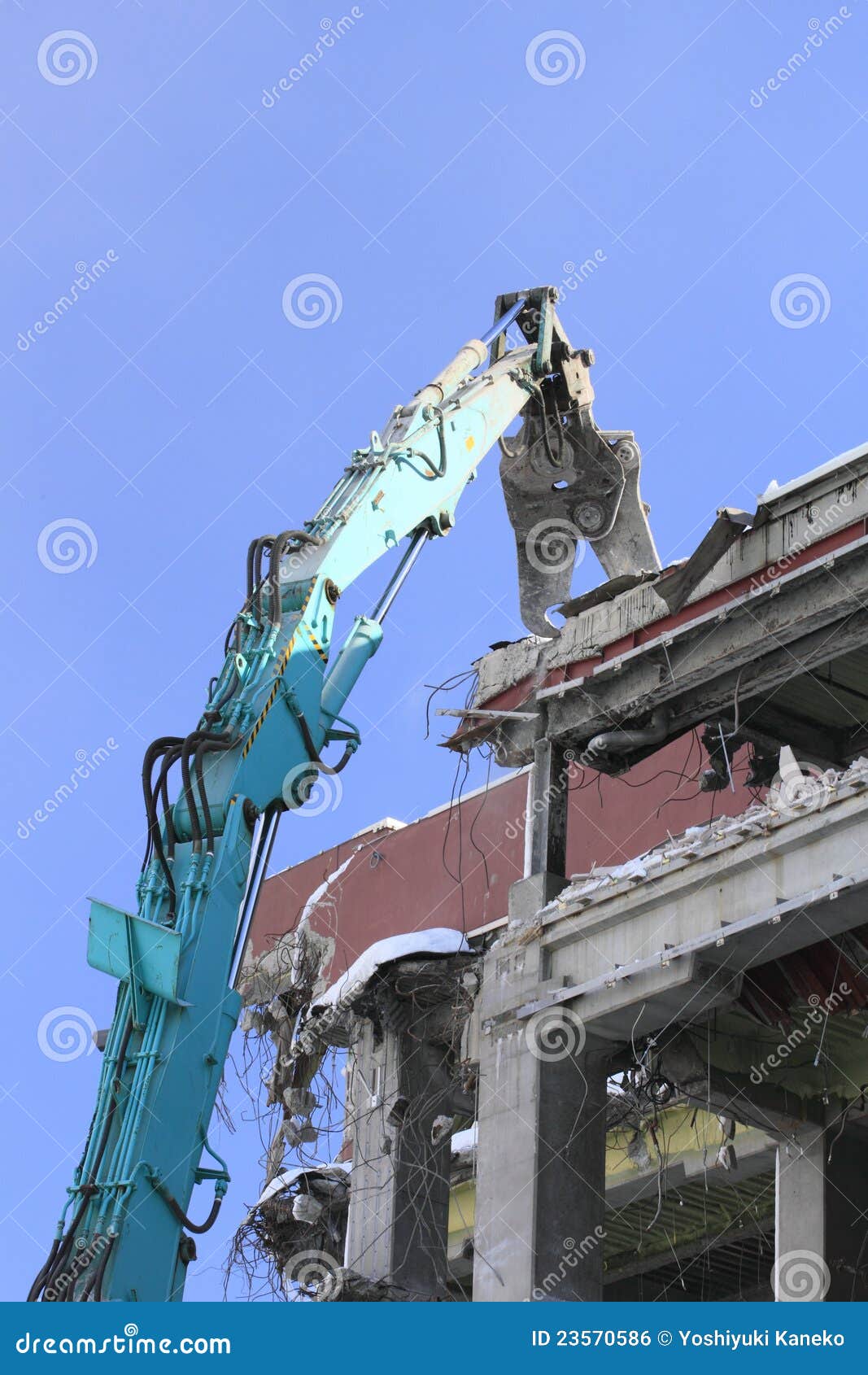 Industrial Dismantle, Mechanical Destruction Stock Photo - Image of ...