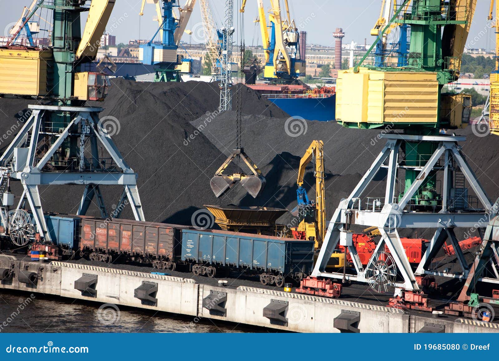 Industrial dock stock photo. Image of machine, business - 19685080
