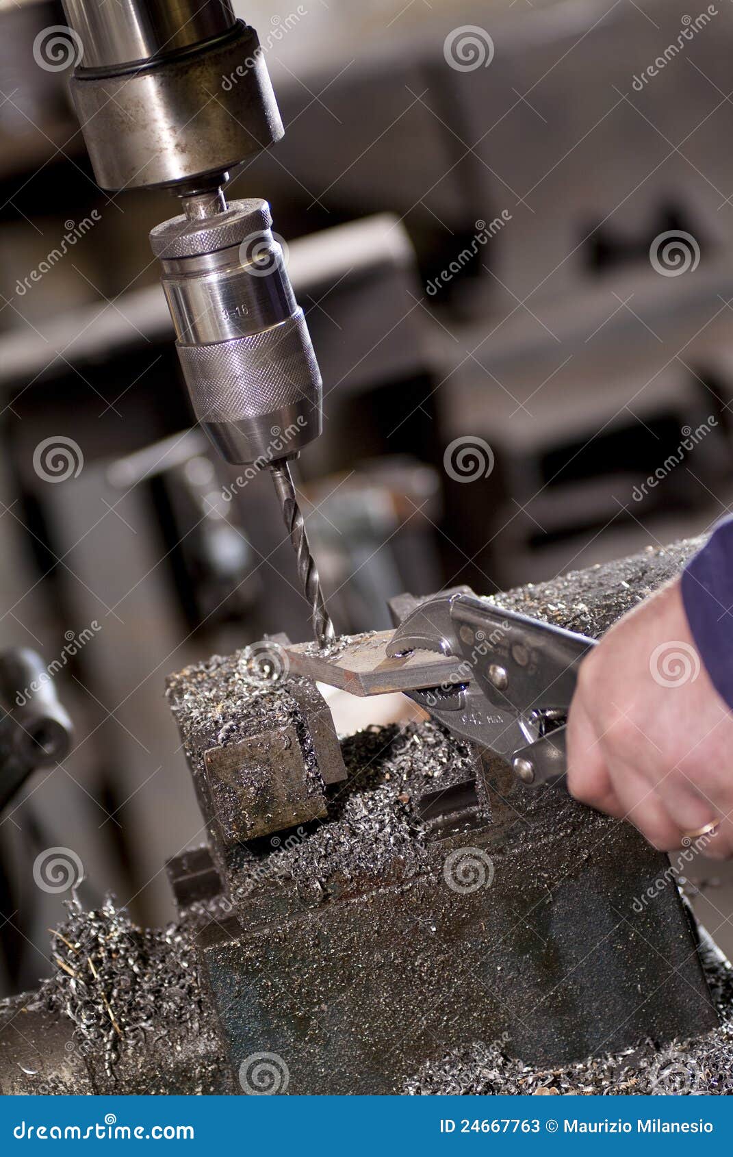 Industrial drill stock image. Image of construction, engineering - 24667763