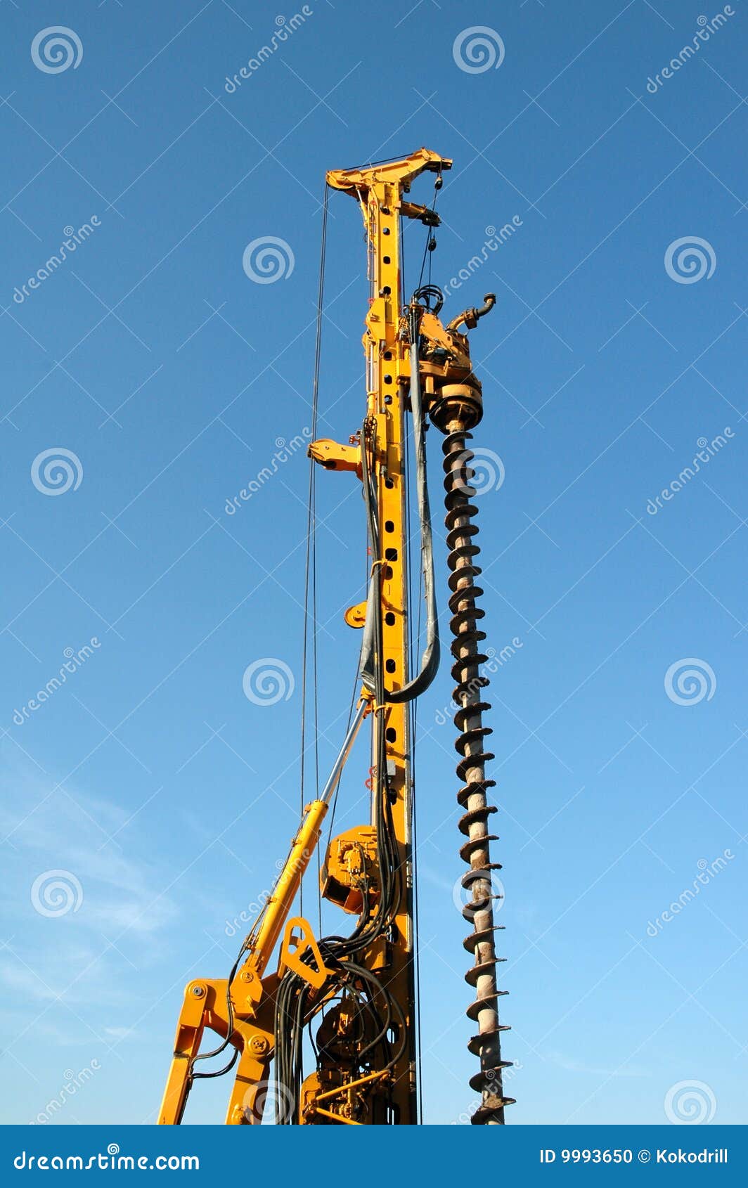 Industrial drill stock photo. Image of outdoors, spinning - 9993650