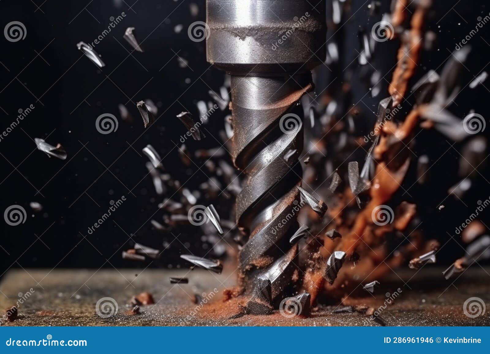 Industrial Drill Bit stock illustration. Illustration of machine - 286961946