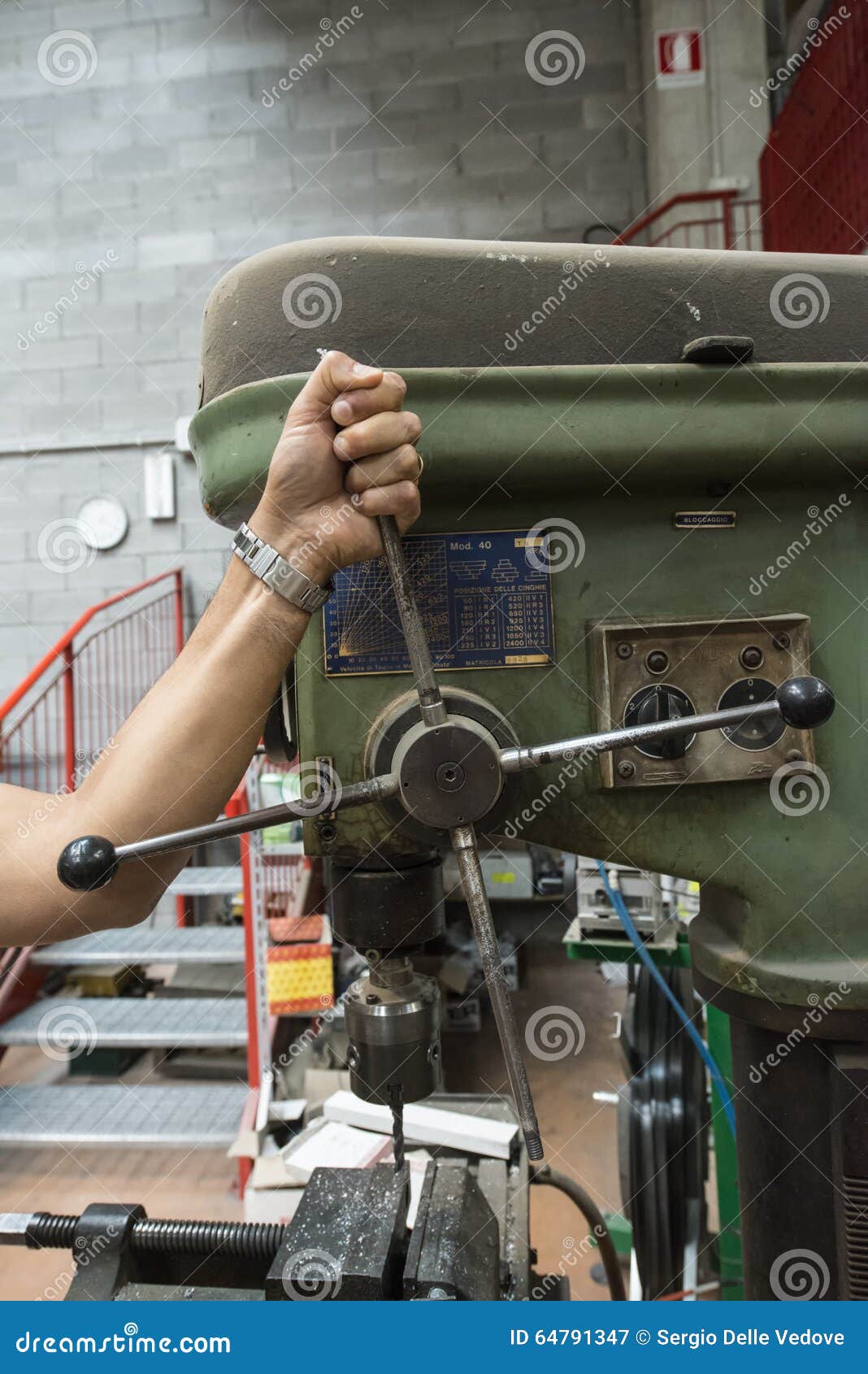 Industrial drill stock image. Image of safety, isolated - 64791347