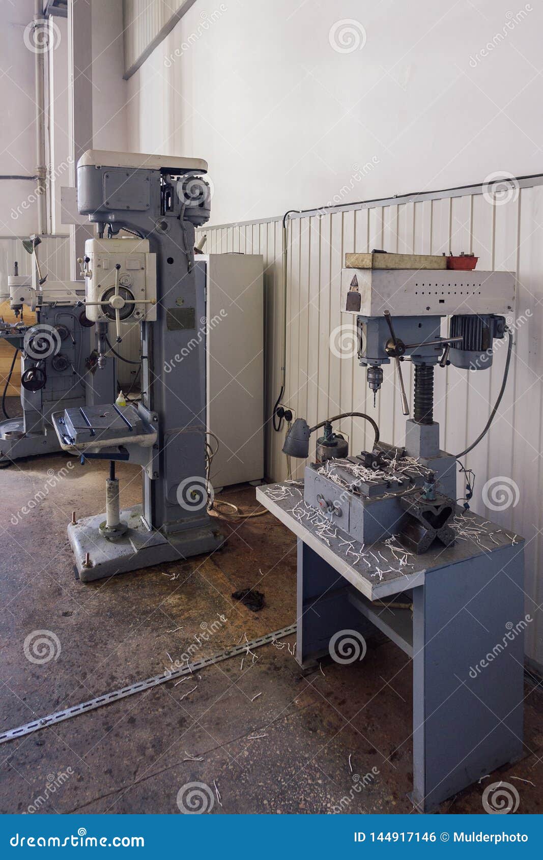 Industrial Drilling Machine Tools in Factory Workshop Stock Photo ...