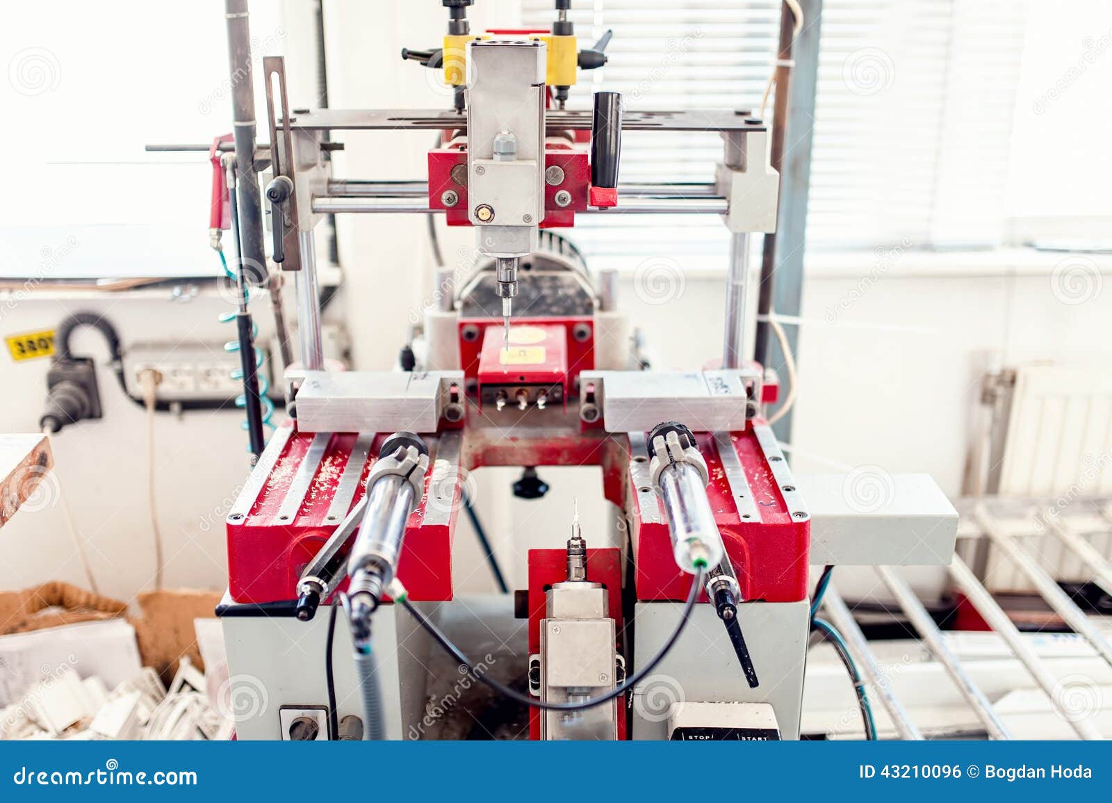 Industrial Drilling Machinery with Automatic Controls Stock Photo ...