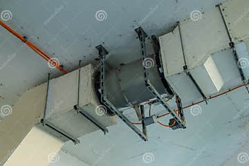 Industrial Ductwork System Installation in a Commercial Building Stock ...