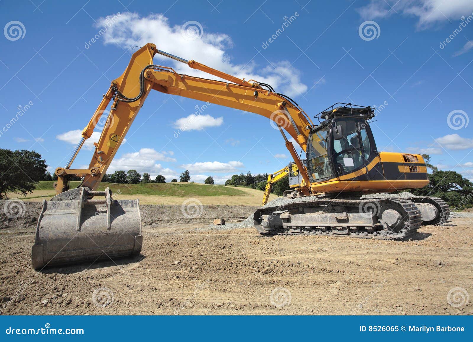 Industrial Earthmover stock image. Image of tool, backhoe - 8526065
