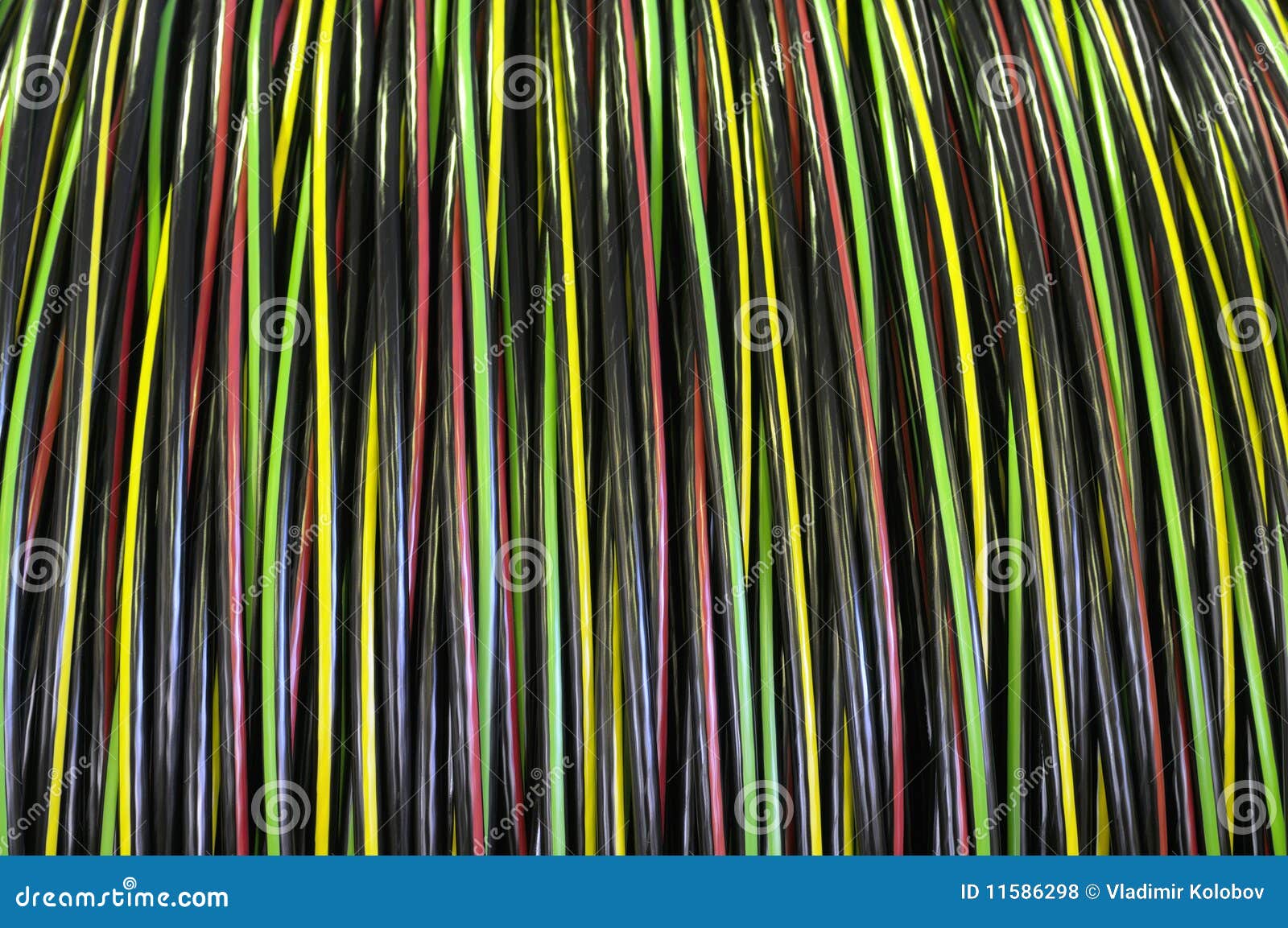 Industrial Electric Cable, Background. Stock Photo - Image of depth ...