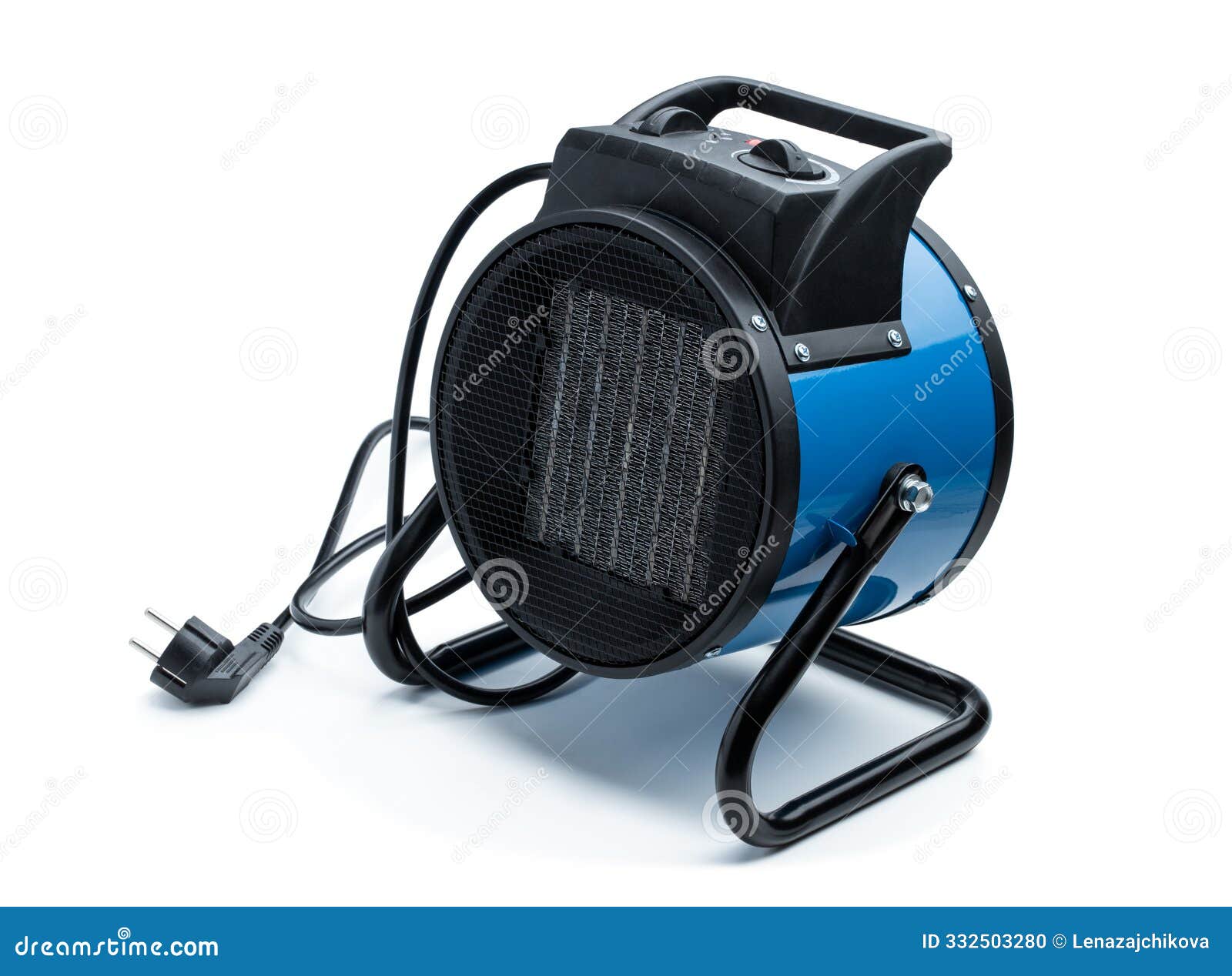 Industrial Electric Heater Isolated on White Background Stock Photo ...