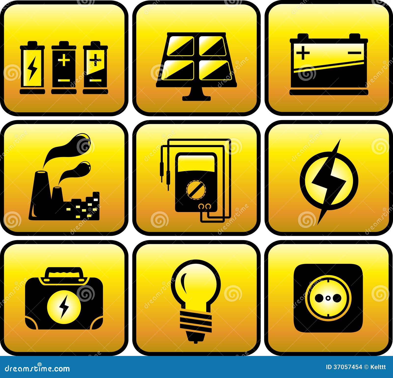 Industrial and Electrical Objects Stock Vector - Illustration of ...