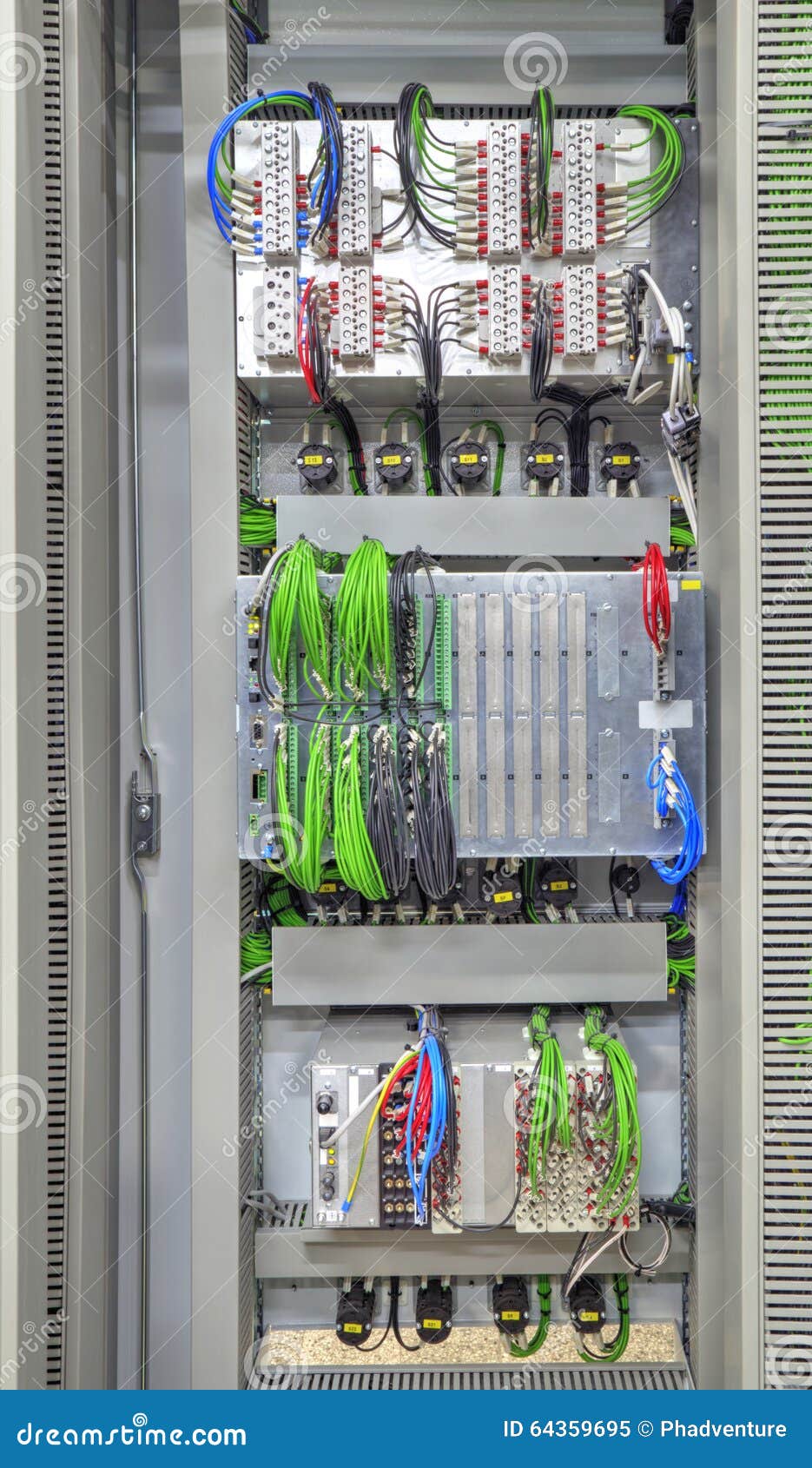Industrial Electrical Panel with Electronic Devices for Relay ...