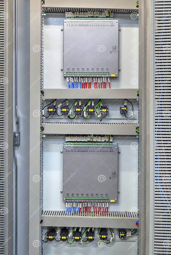 Industrial Electrical Panel with Electronic Devices for Relay ...