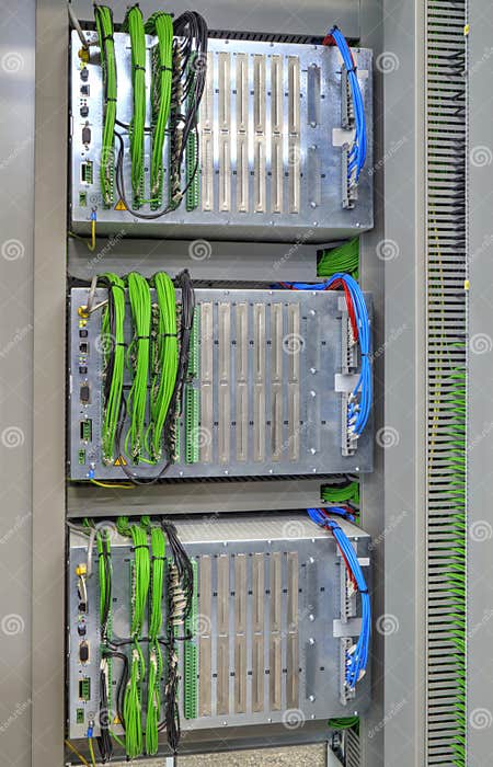 Industrial Electrical Panel with Electronic Devices for Relay ...