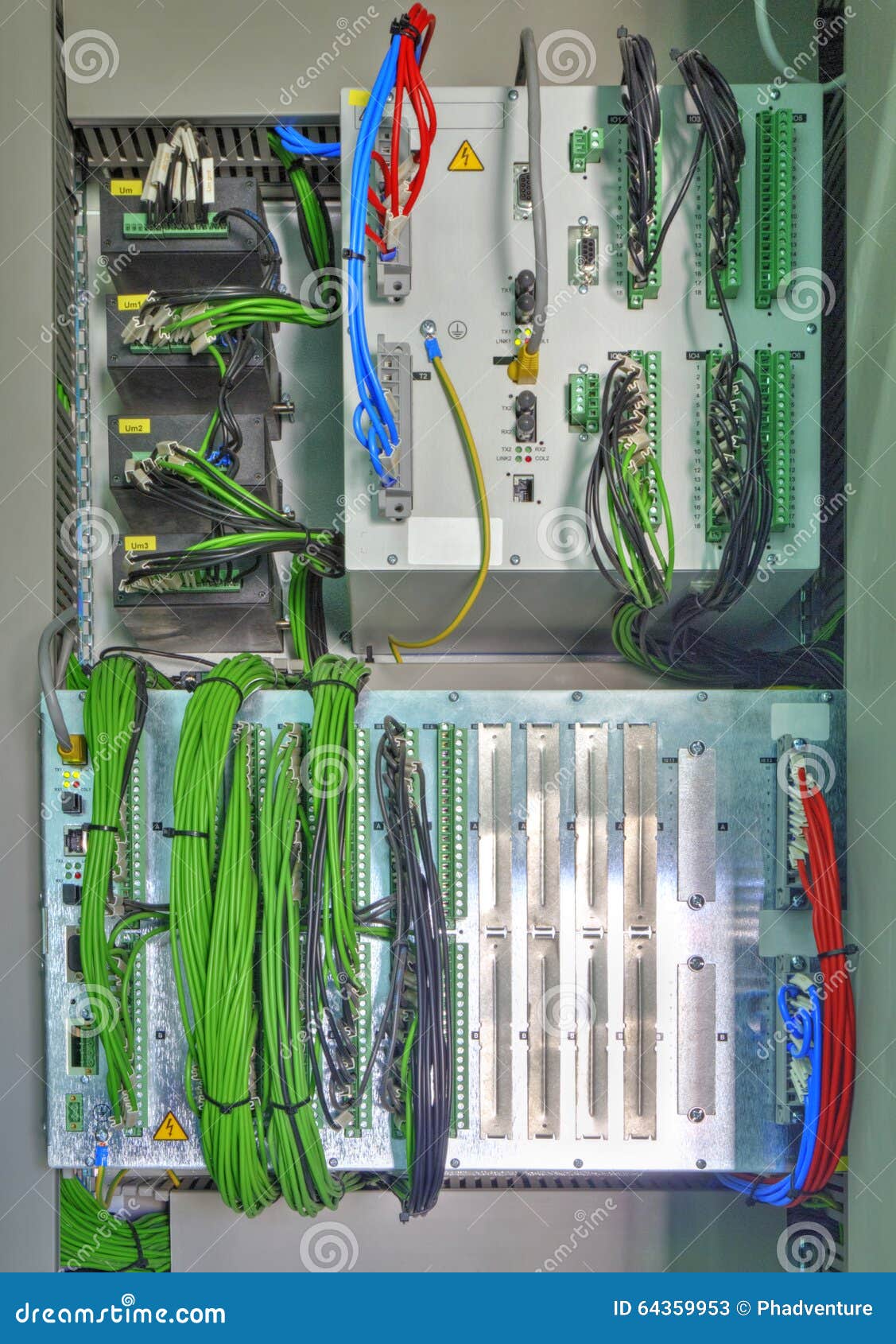 Industrial Electrical Panel with Electronic Devices for Relay ...