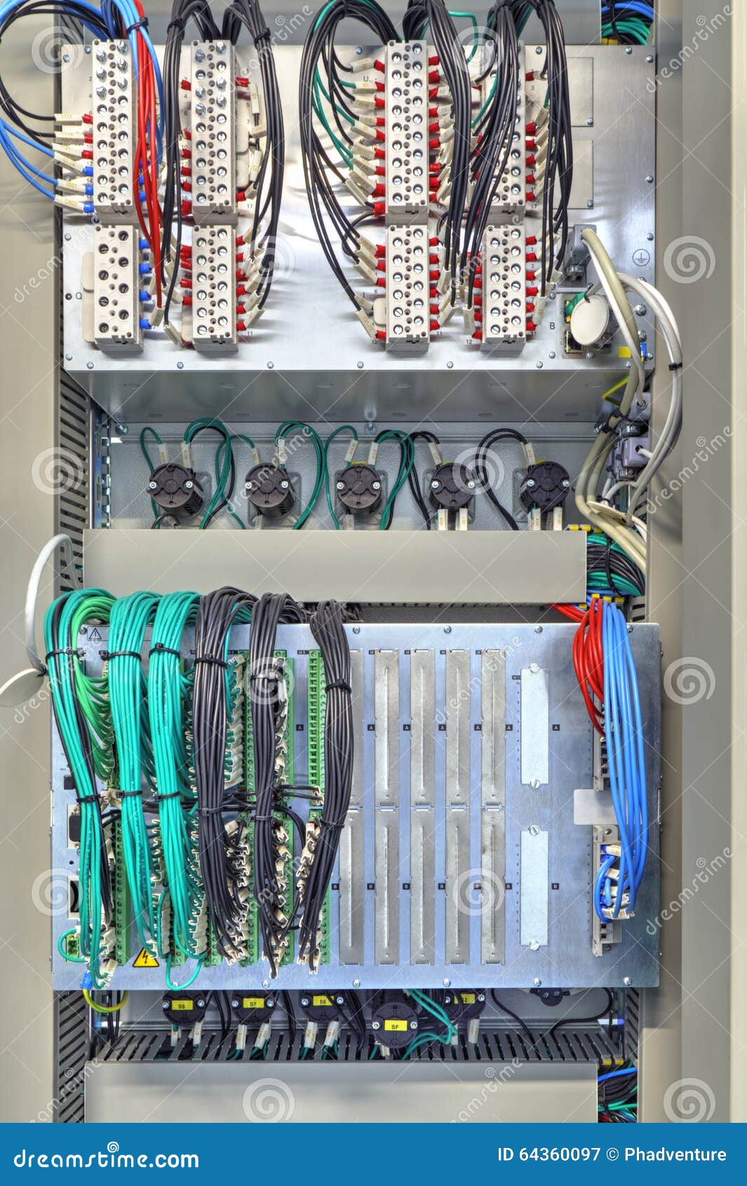 Industrial Electrical Panel with Electronic Devices for Relay ...
