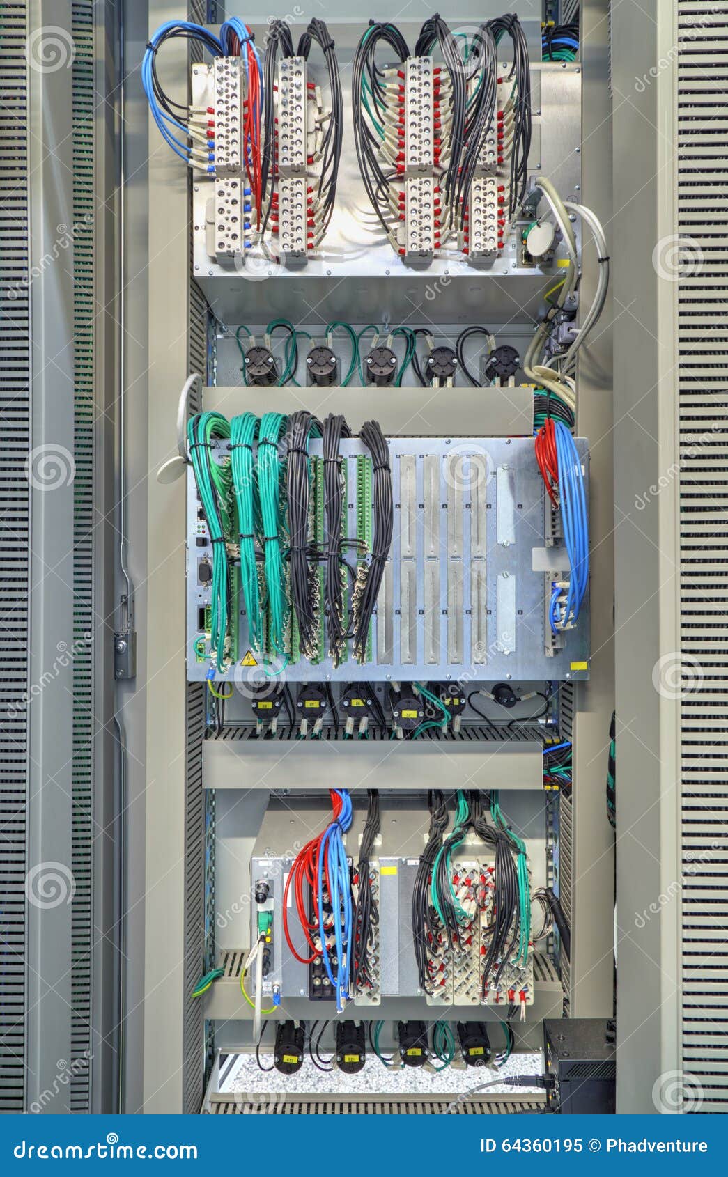 Industrial Electrical Panel with Electronic Devices for Relay ...