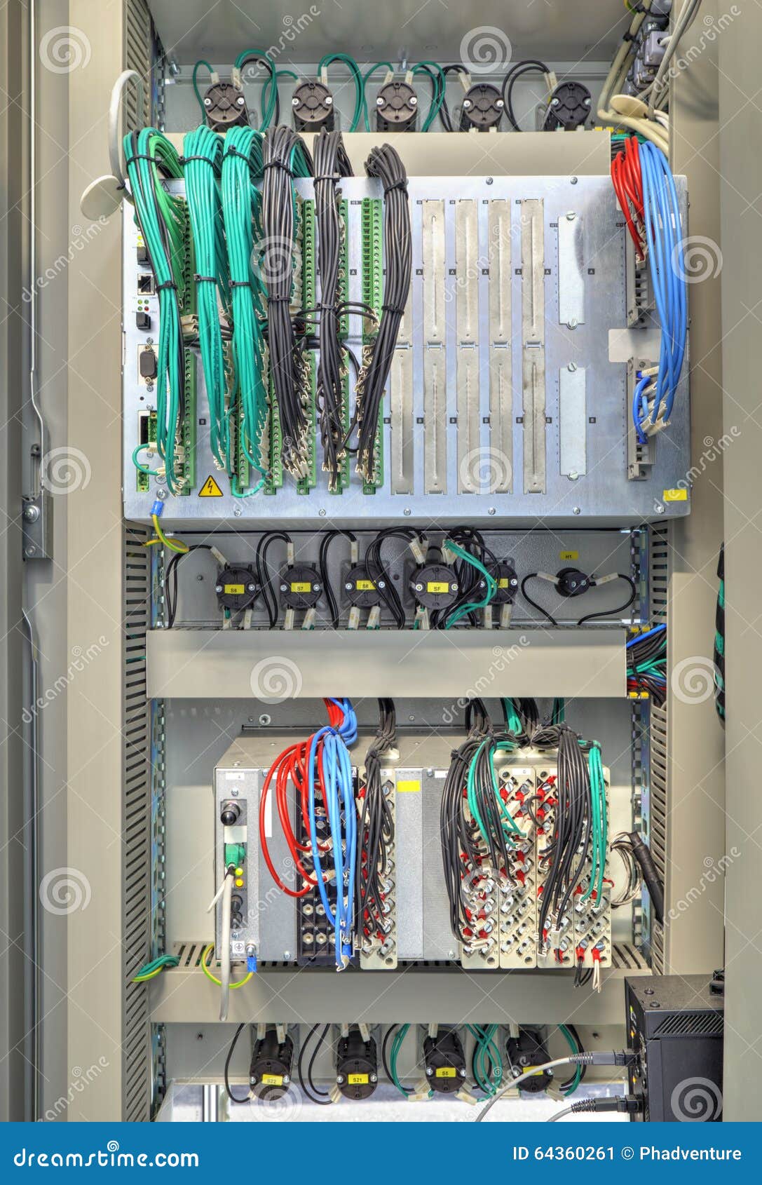 Industrial Electrical Panel with Electronic Devices for Relay ...