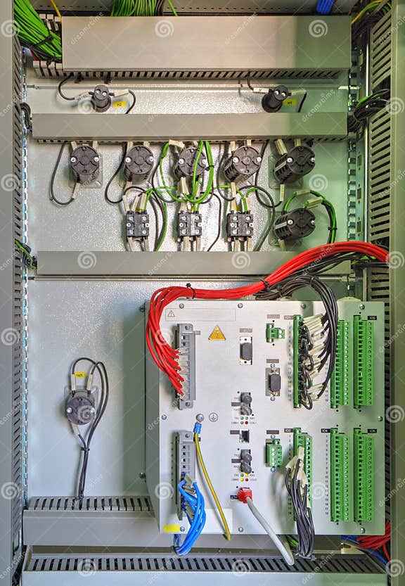 Industrial Electrical Panel with Electronic Devices for Relay ...