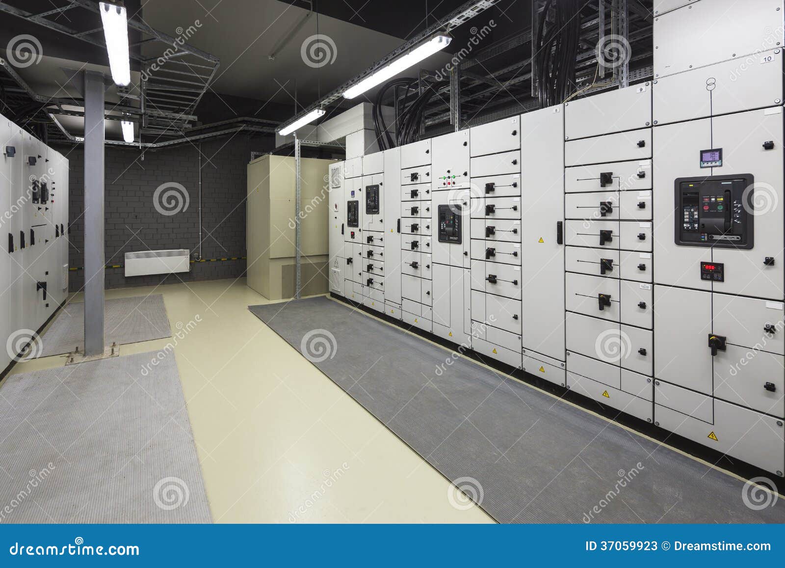 Industrial Electrical Switch Panel Stock Image - Image of high, belt ...