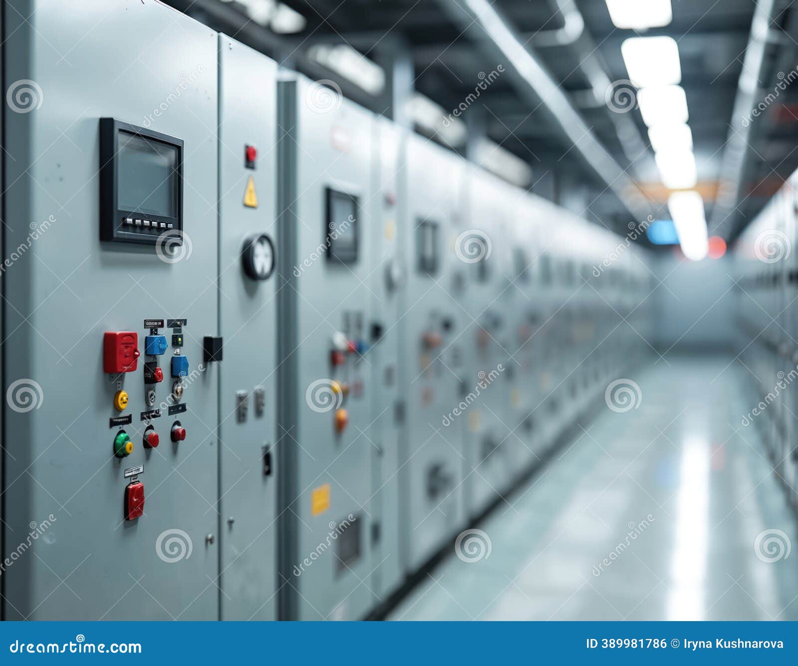 Electric Control Panel Cartoon Vector | CartoonDealer.com #48766355