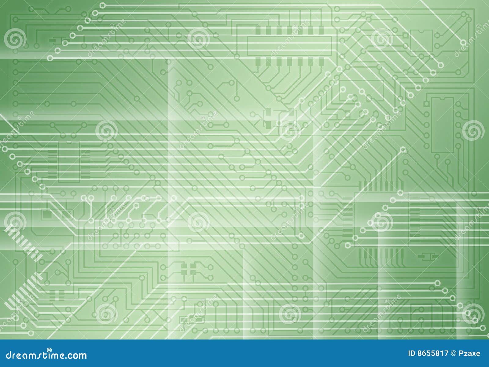 Electronic Green Circuit Background - Vector Eps8 | CartoonDealer.com ...