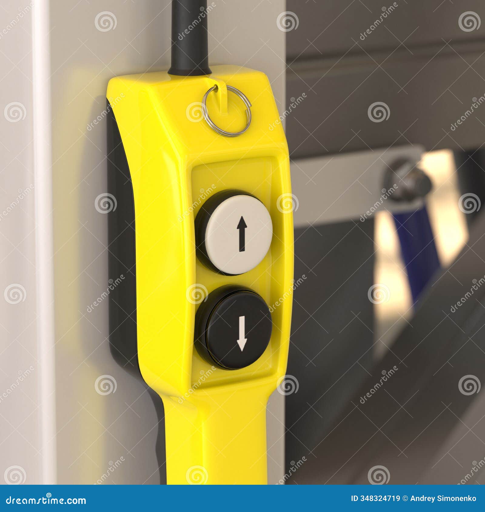 Industrial Elevator Control Panel with Buttons Stock Image - Image of ...