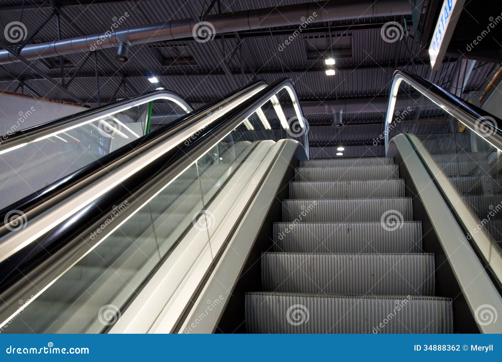 Industrial Elevators, Futuristic Interior Stock Photo - Image of ...