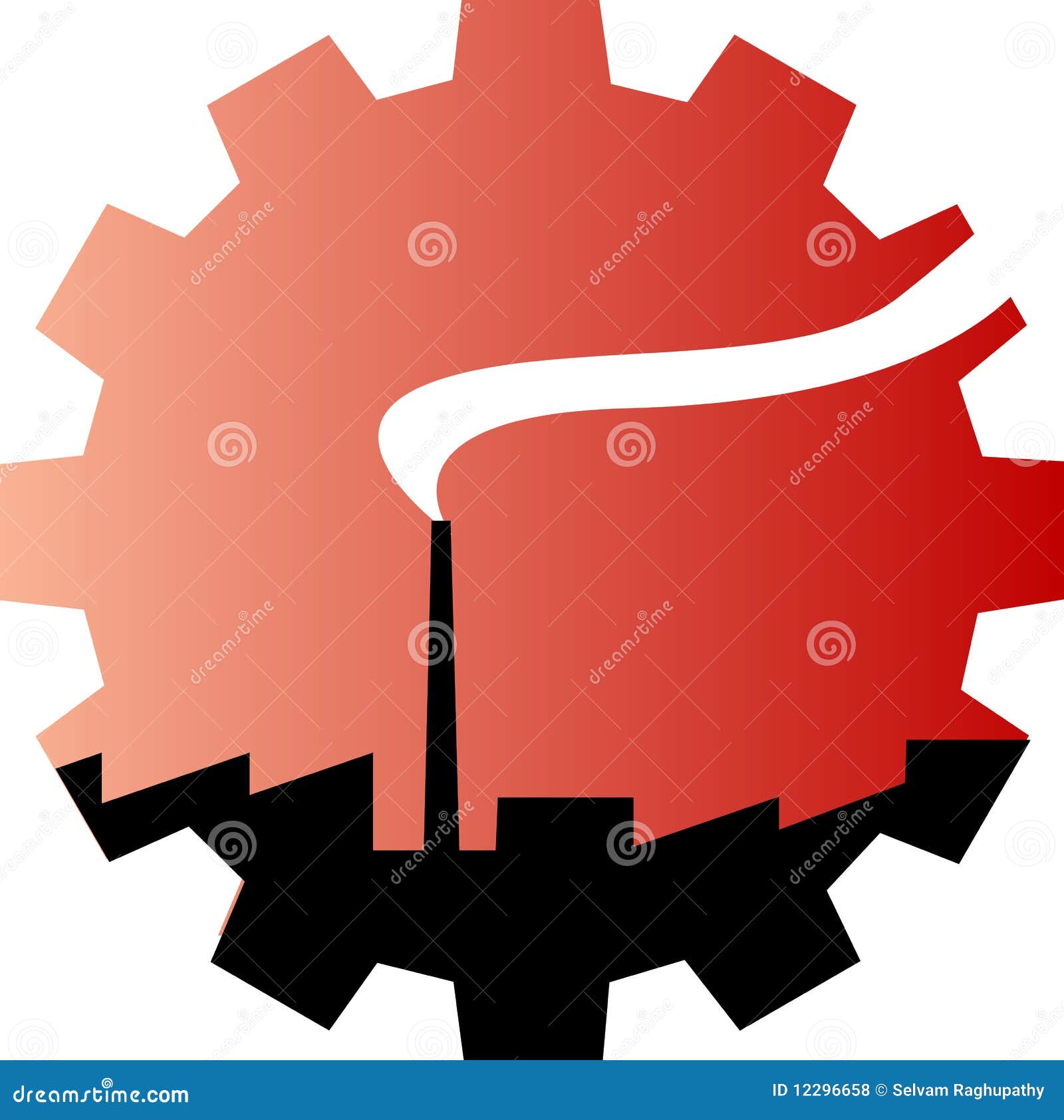 Industrial emblem stock vector. Illustration of logo - 12296658