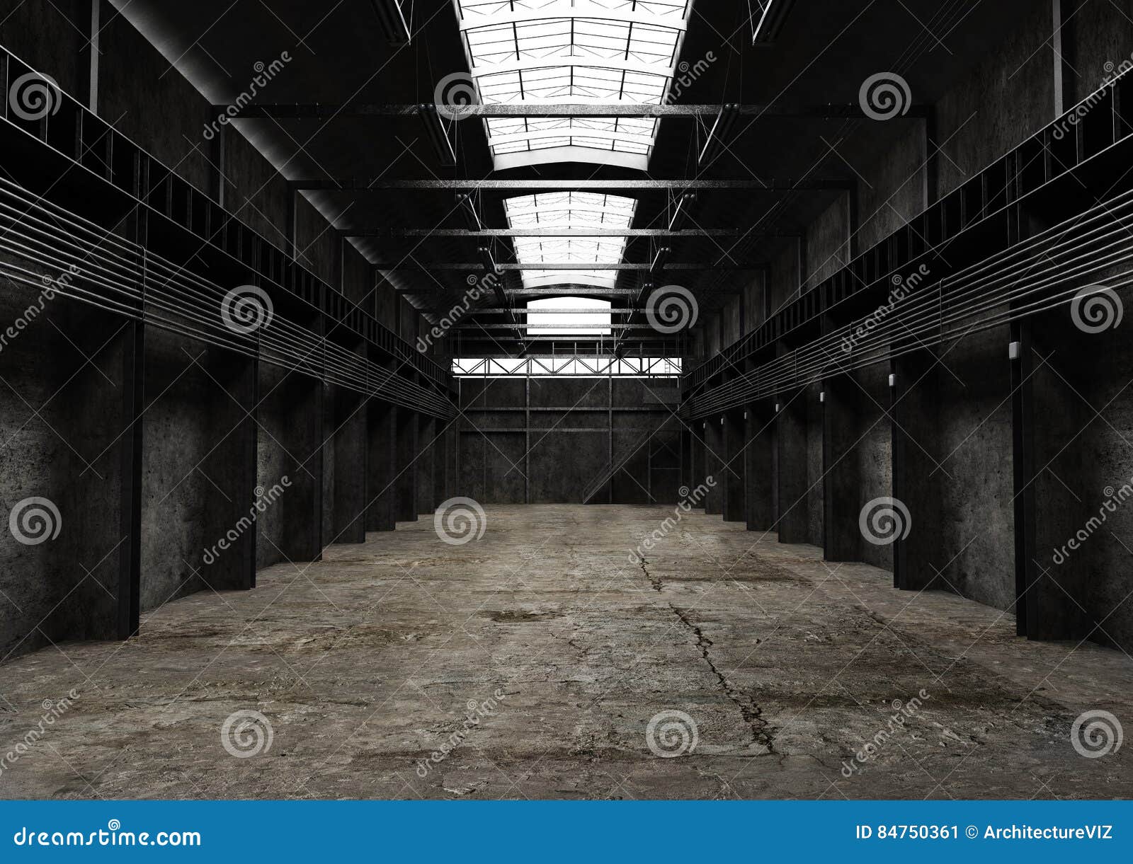 Industrial Empty Space, Vintage Old Interior Design Stock Image - Image ...