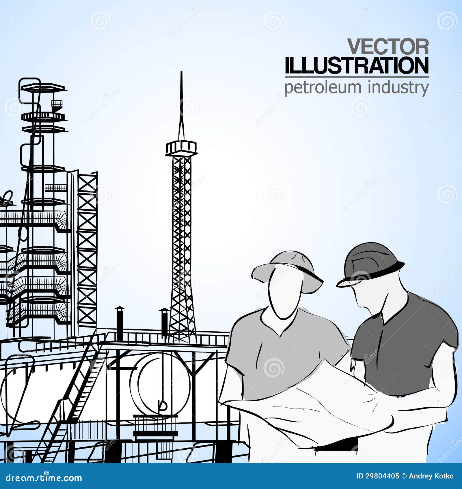 Industrial engineers stock vector. Illustration of blue - 29804405