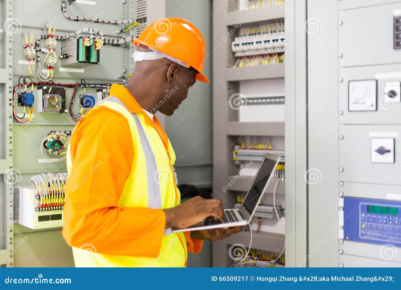 Industrial Engineer Computerized Machine Stock Image - Image of ...