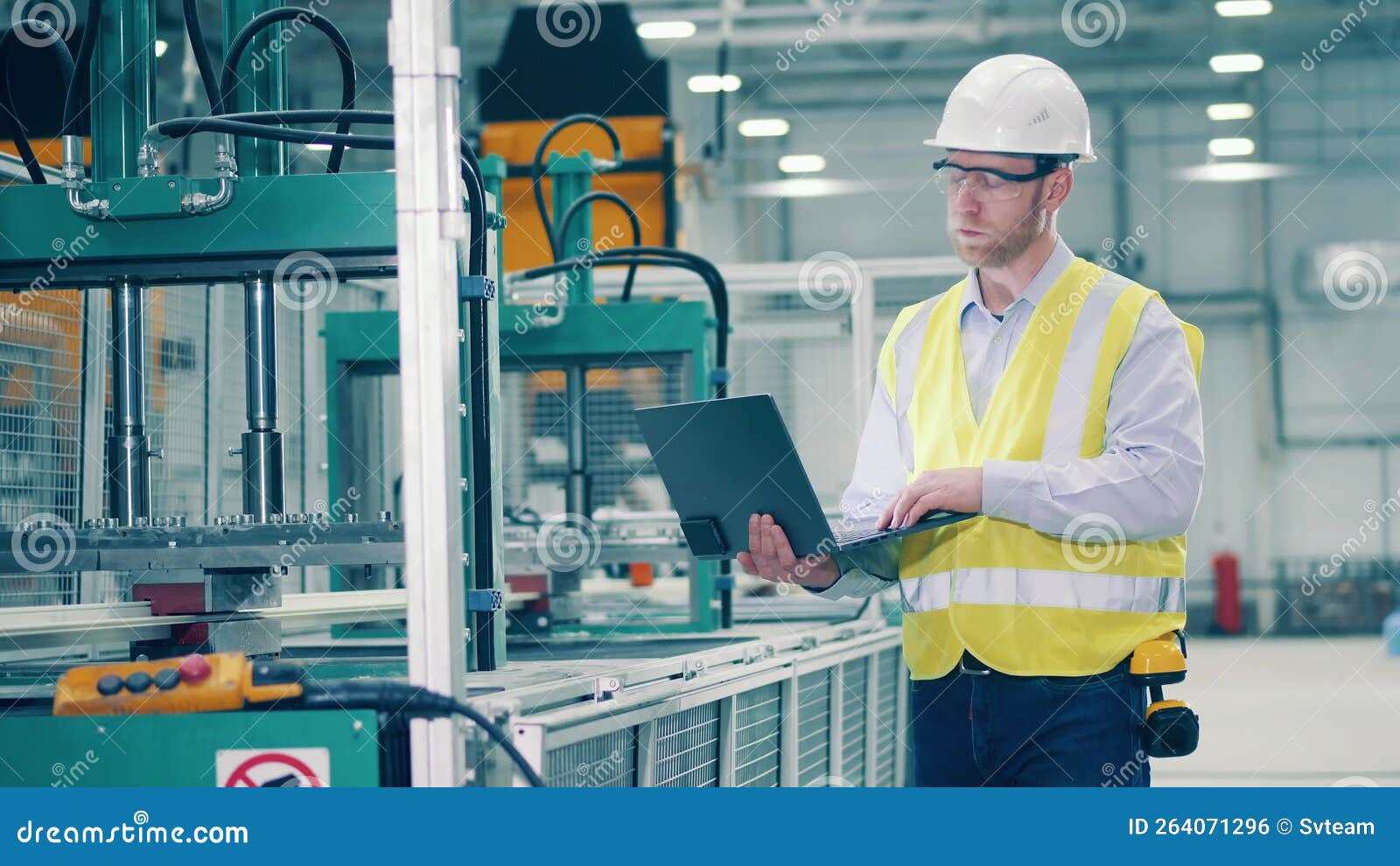 Industrial Engineer is Observing Production Process Stock Footage ...