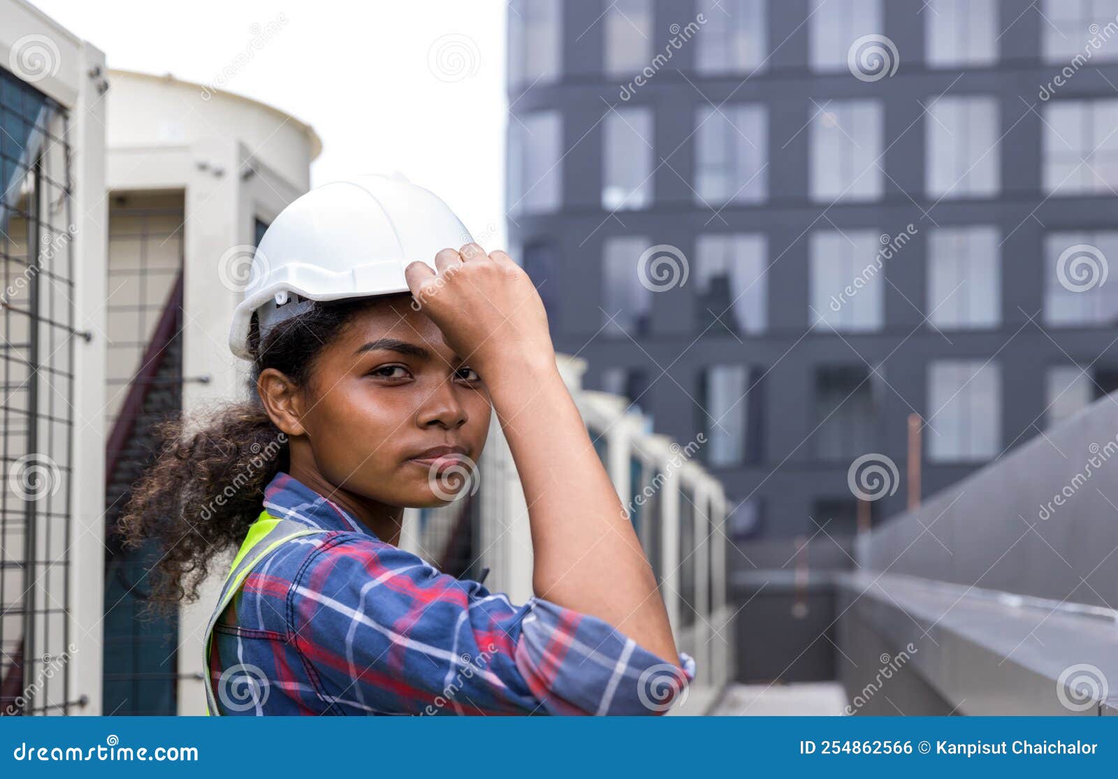 Industrial Engineer Work on Site. Engineer Visit and Inspection Site ...