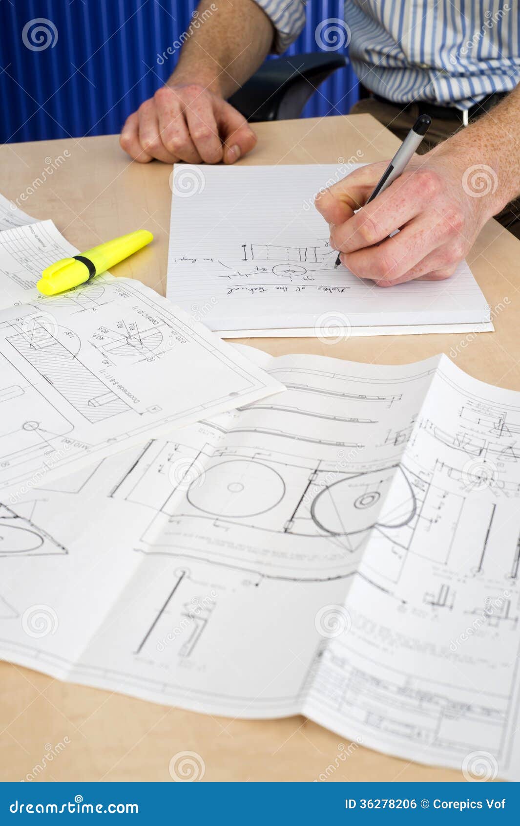 Revisions Of A Technical Drawing Stock Image | CartoonDealer.com #13455421