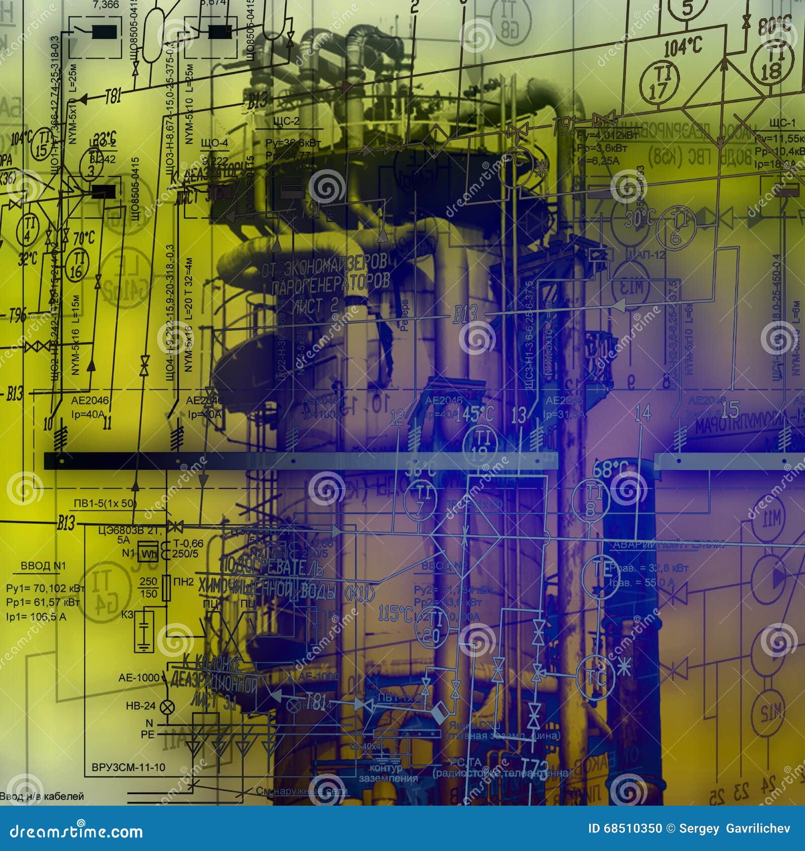 Industrial Engineering Technology Stock Photo - Image of cable ...