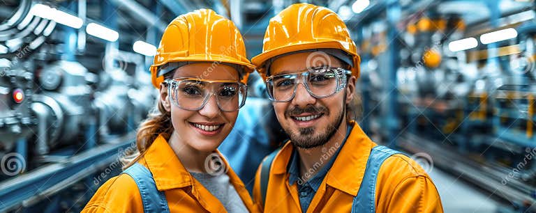 Industrial Engineers Analyzing Power Plant Blueprints on Tablet Network Background - Engineering ...