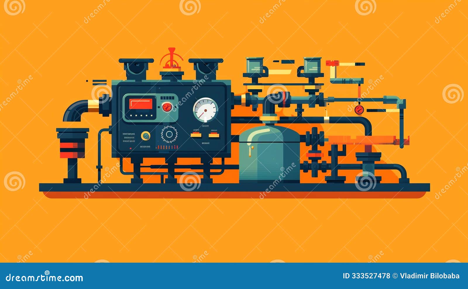 Industrial Equipment and Pipeline Setup in a Modern Processing Facility ...