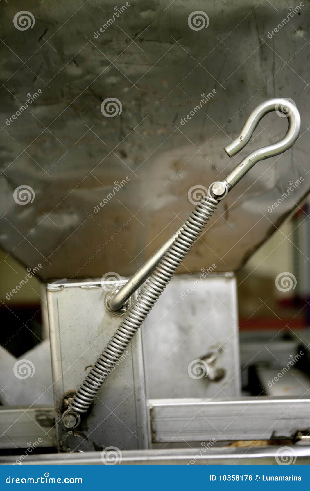 Industrial Equipment, Steel Lever and Spring Stock Photo - Image of ...