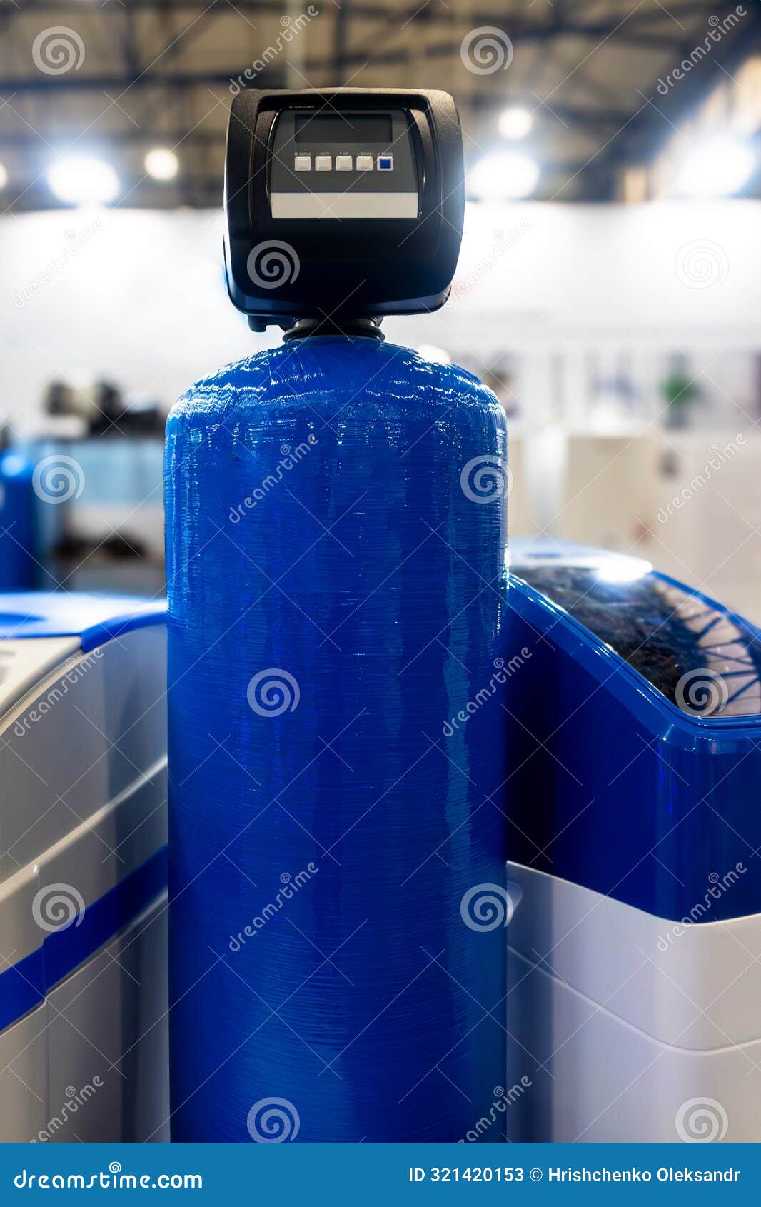 Industrial Equipment for Water Purification with a Flow Meter Stock ...