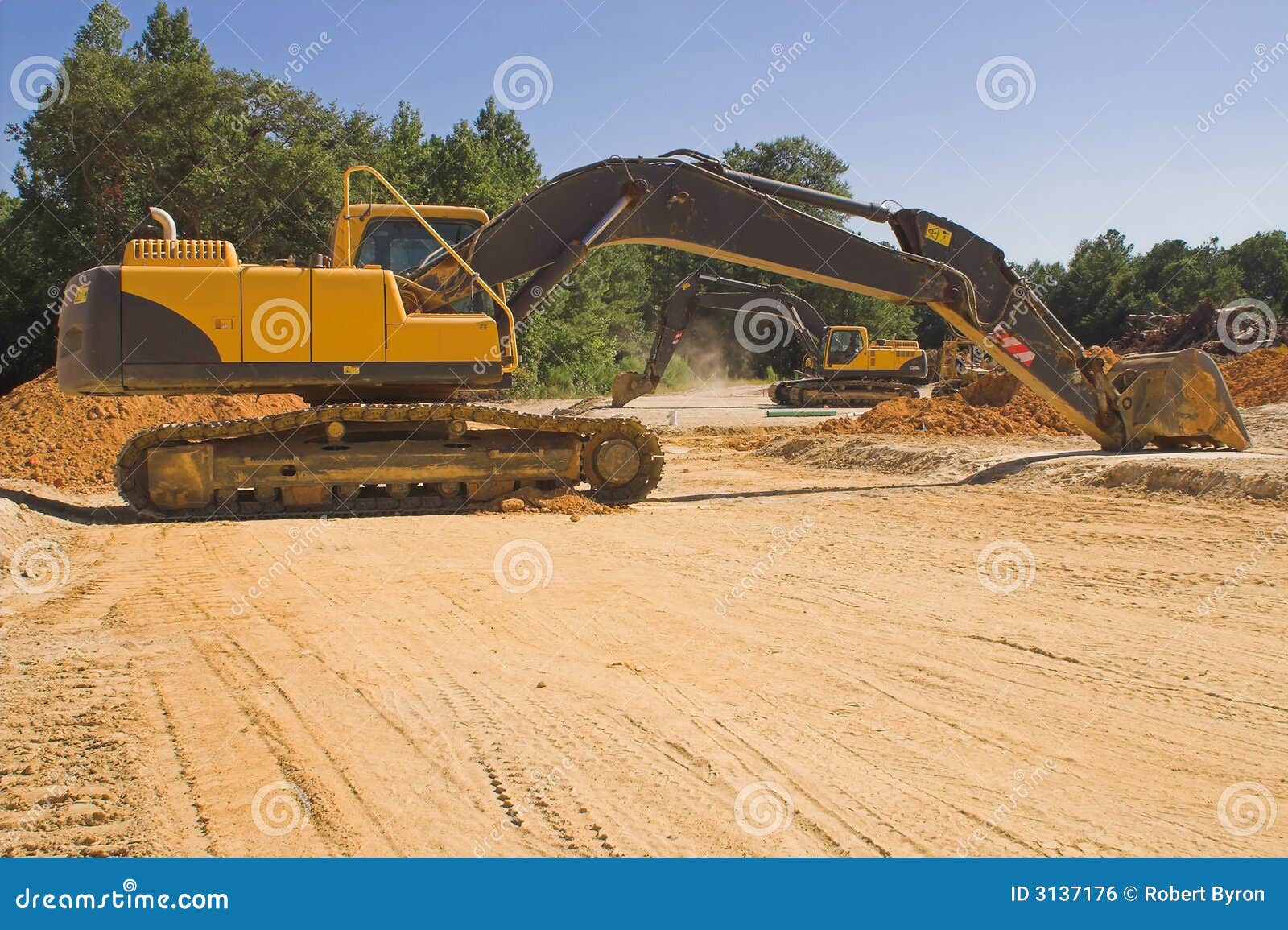 Industrial excavator stock photo. Image of industrial - 3137176