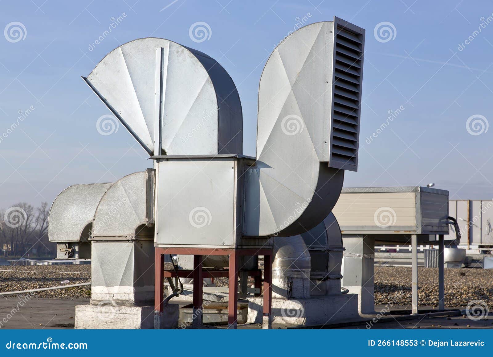 Industrial Exhaust Construction Stock Image - Image of equipment, power ...