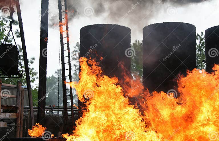 Industrial Explosion stock image. Image of industrial, smoke - 715521