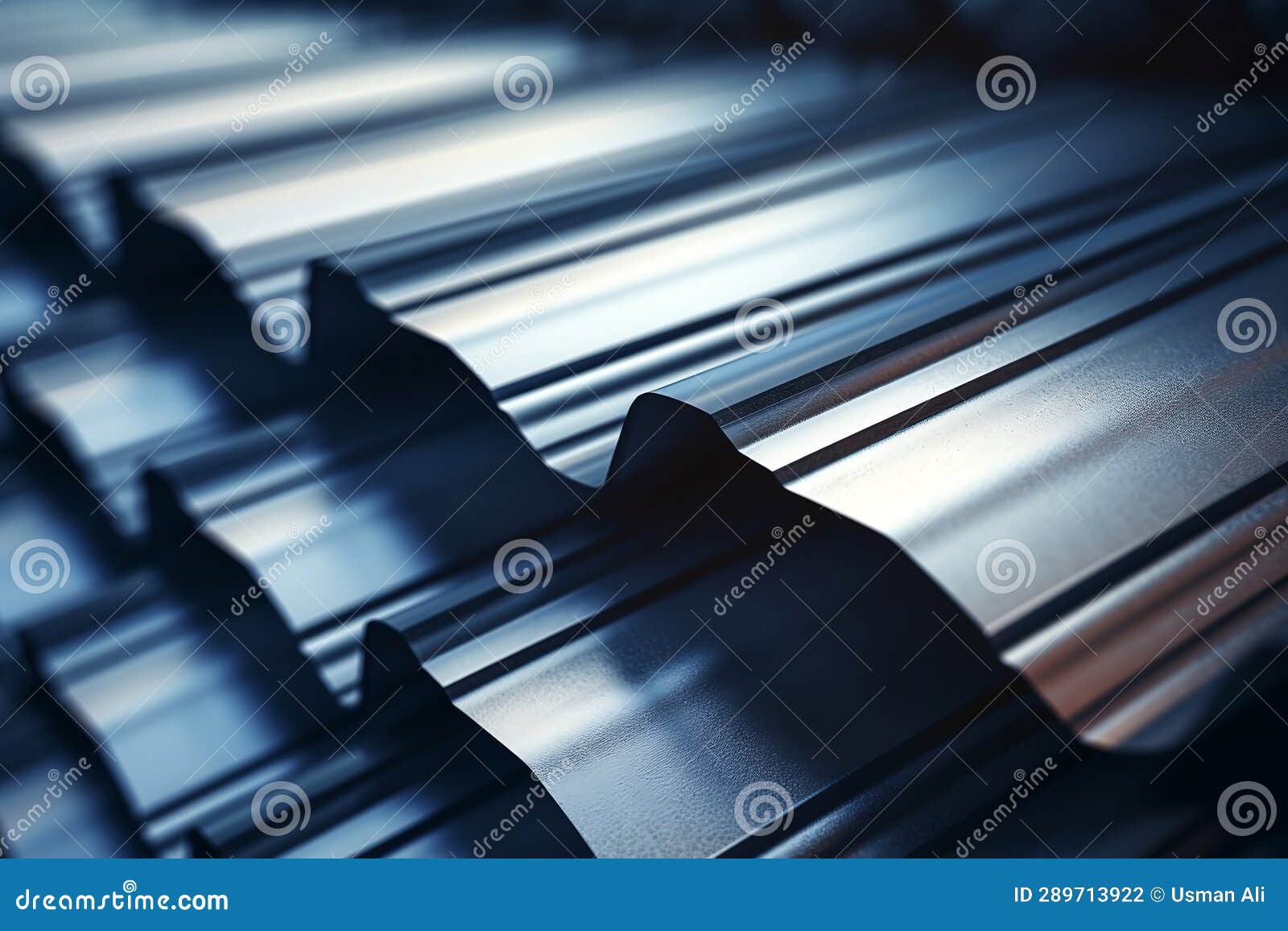 Industrial Facilities with Rolled Steel Sheet Texture. AI Stock ...