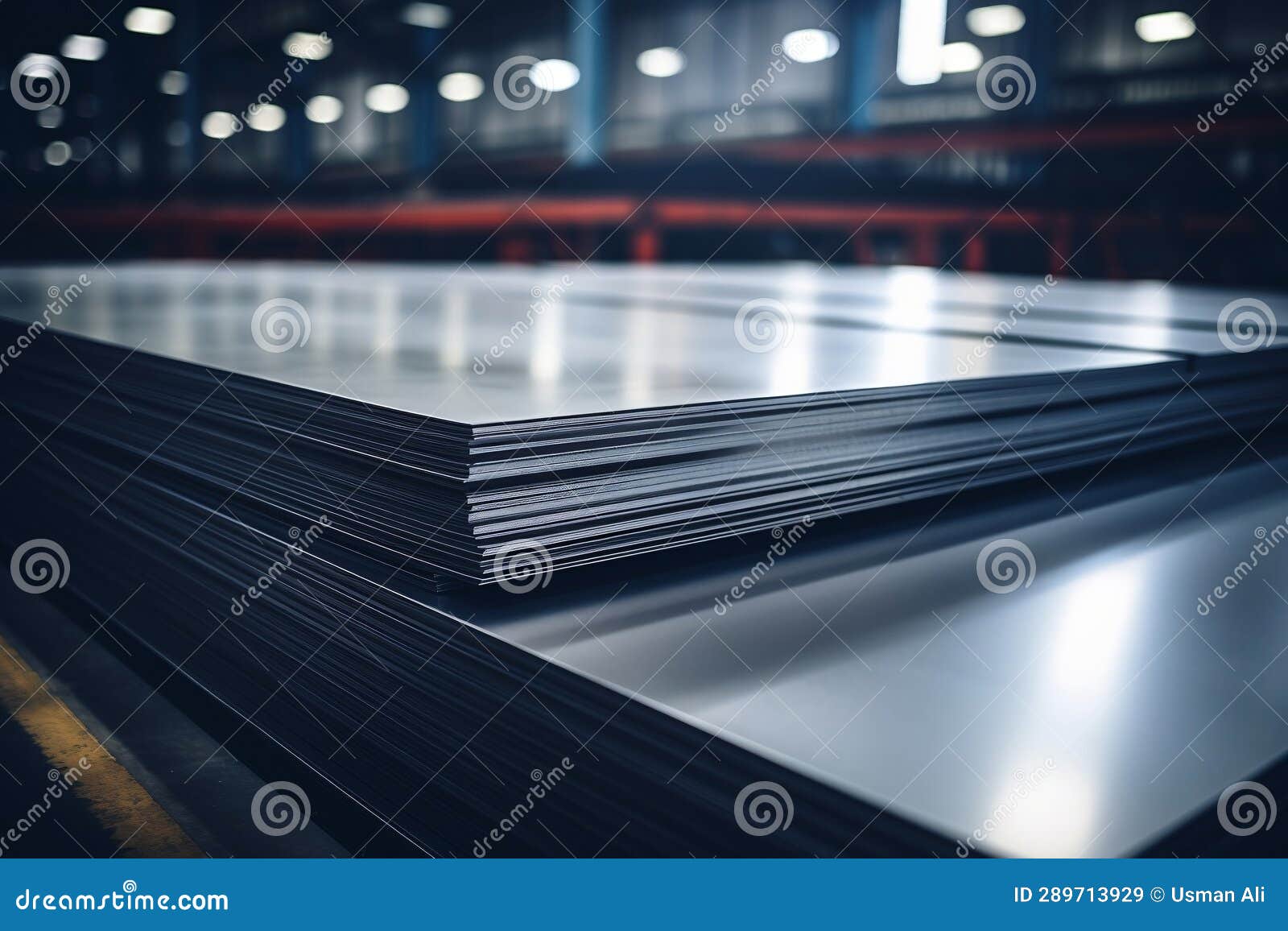Industrial Facilities with Rolled Steel Sheet Texture. AI Stock Image ...