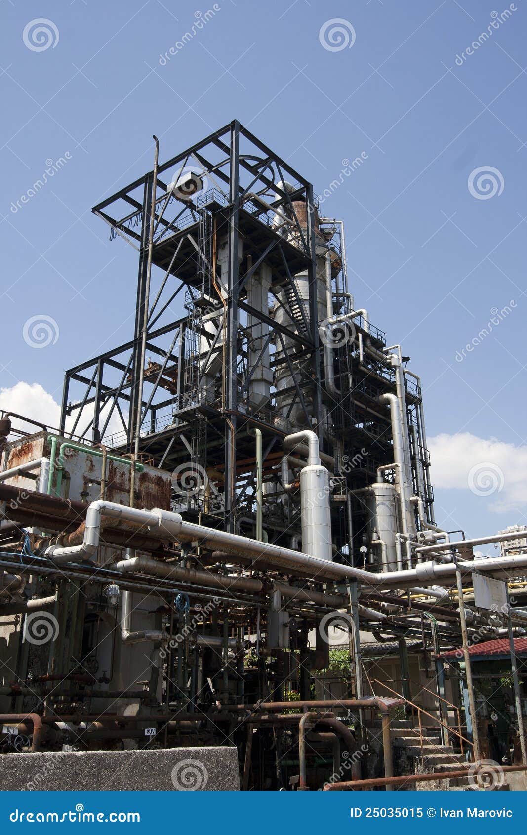 Industrial facility stock image. Image of pipes, smoke - 25035015