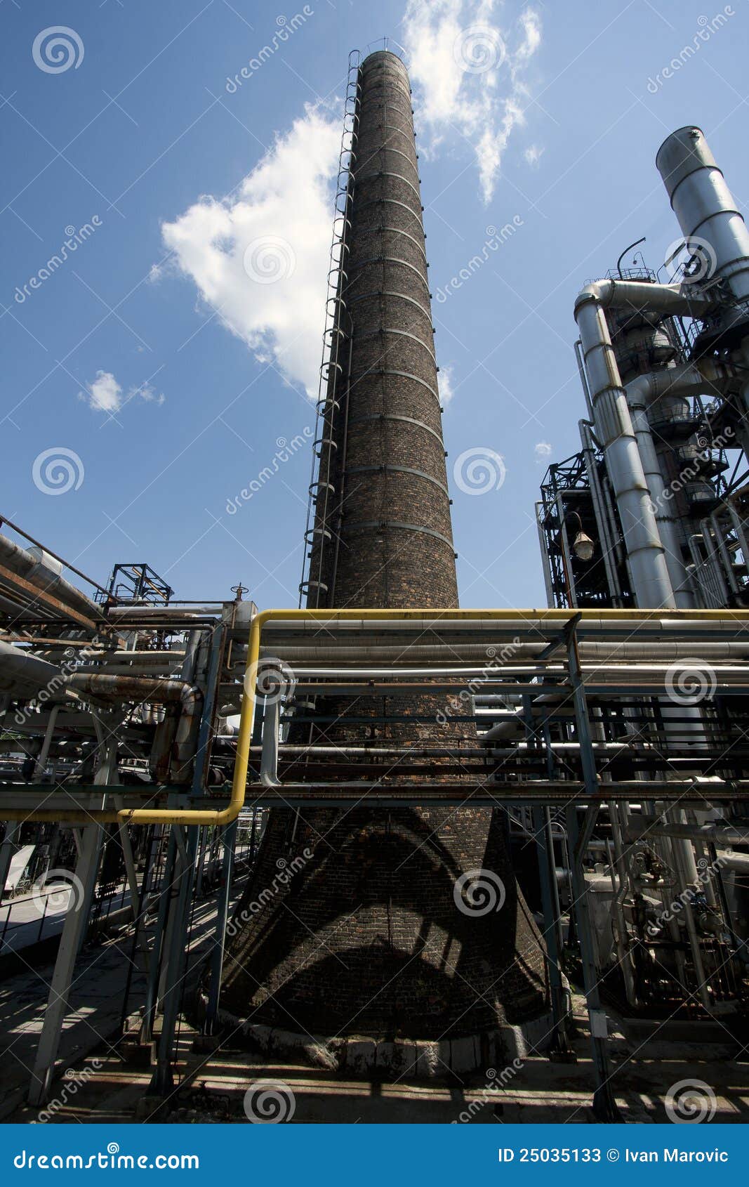 Industrial facility stock image. Image of steeple, plant - 25035133